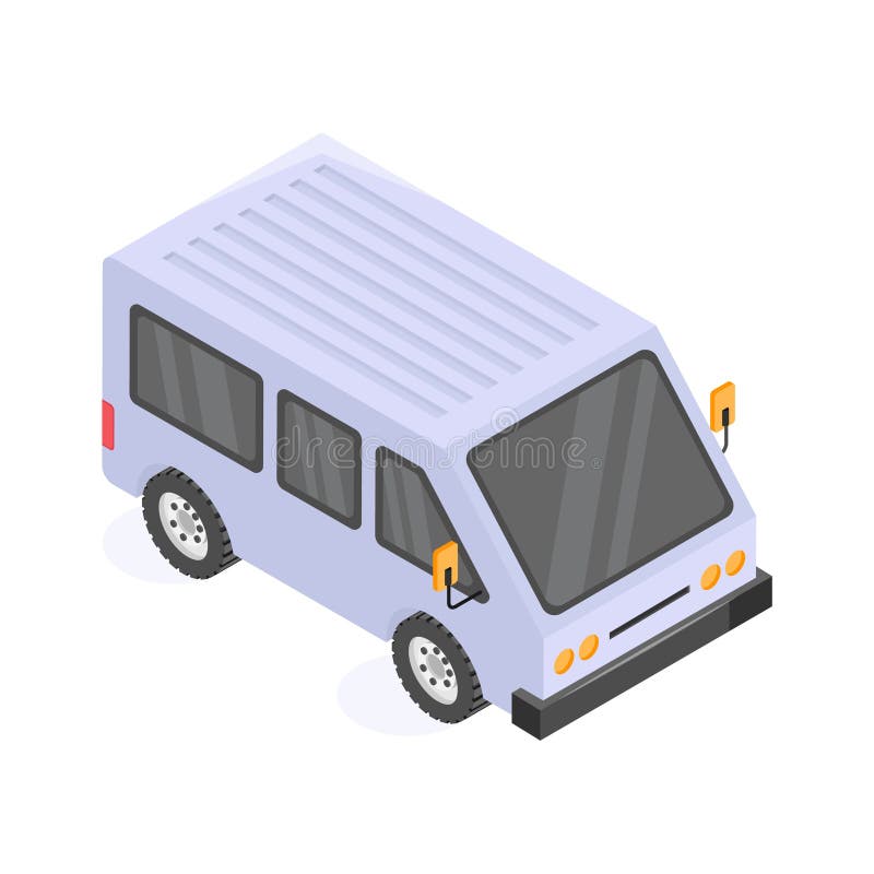 Get this Amazing Icon of Shuttle Van in Modern Design Style Stock ...