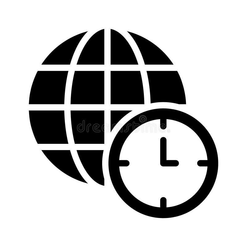Get this Amazing Icon of Time Zone in Trendy Style Stock Vector ...
