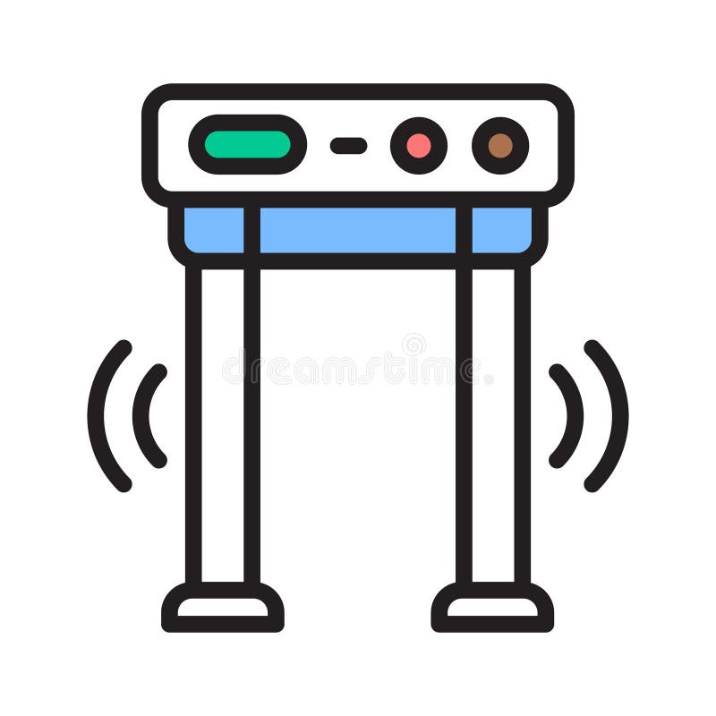 Get this Amazing Line Icon of Security Gate Stock Illustration ...