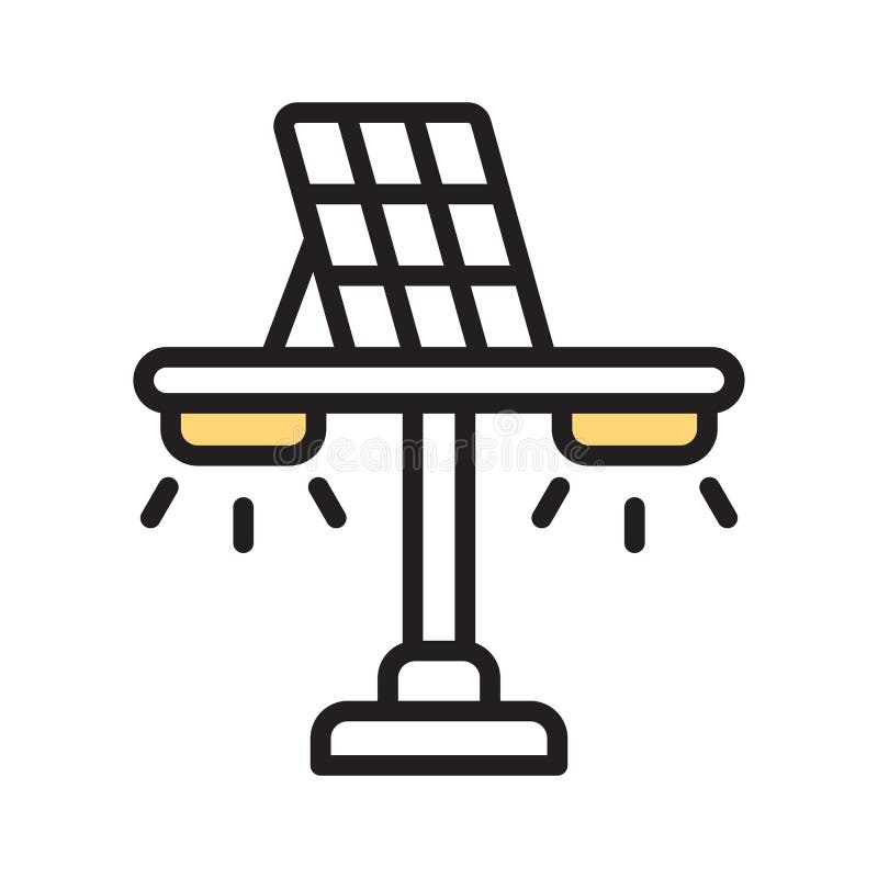 Get this Amazing Linear Style Icon of Solar Lights Stock Vector ...