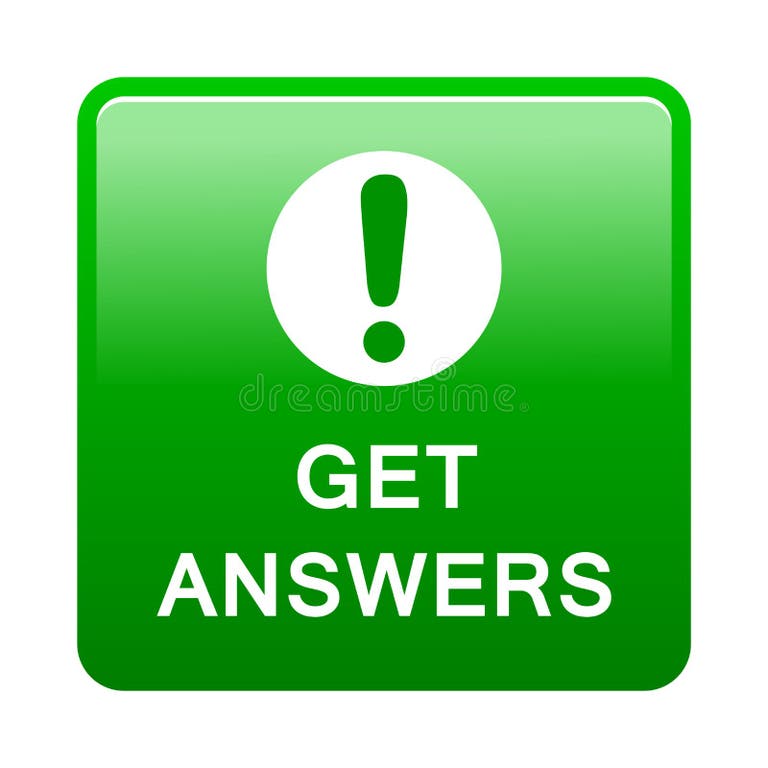 Get answers button stock vector. Illustration of generated - 126165501