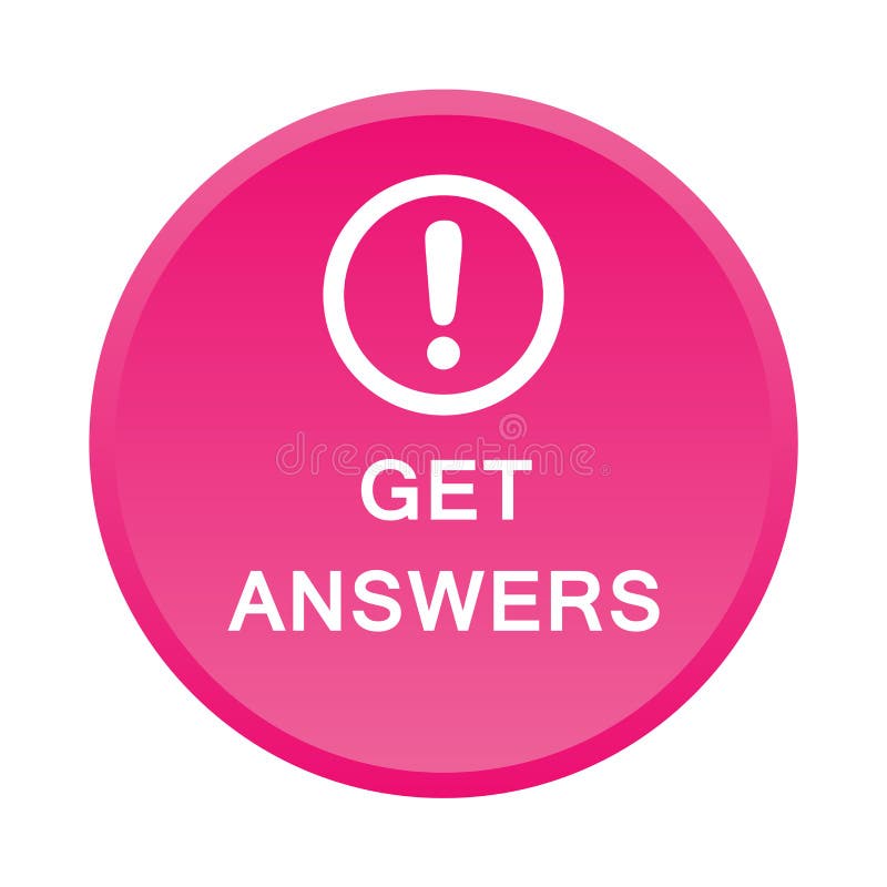 Get answers button stock vector. Illustration of internet - 126165430