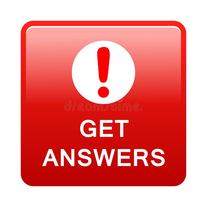 Get answers button stock vector. Illustration of generated - 126165501