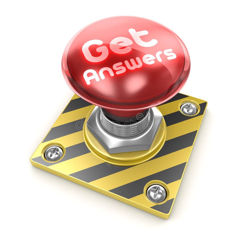 Get Answers stock illustration. Illustration of button - 57090486