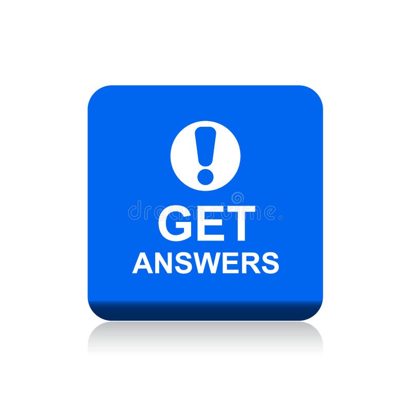 Get answers stock illustration. Illustration of editable - 122435455