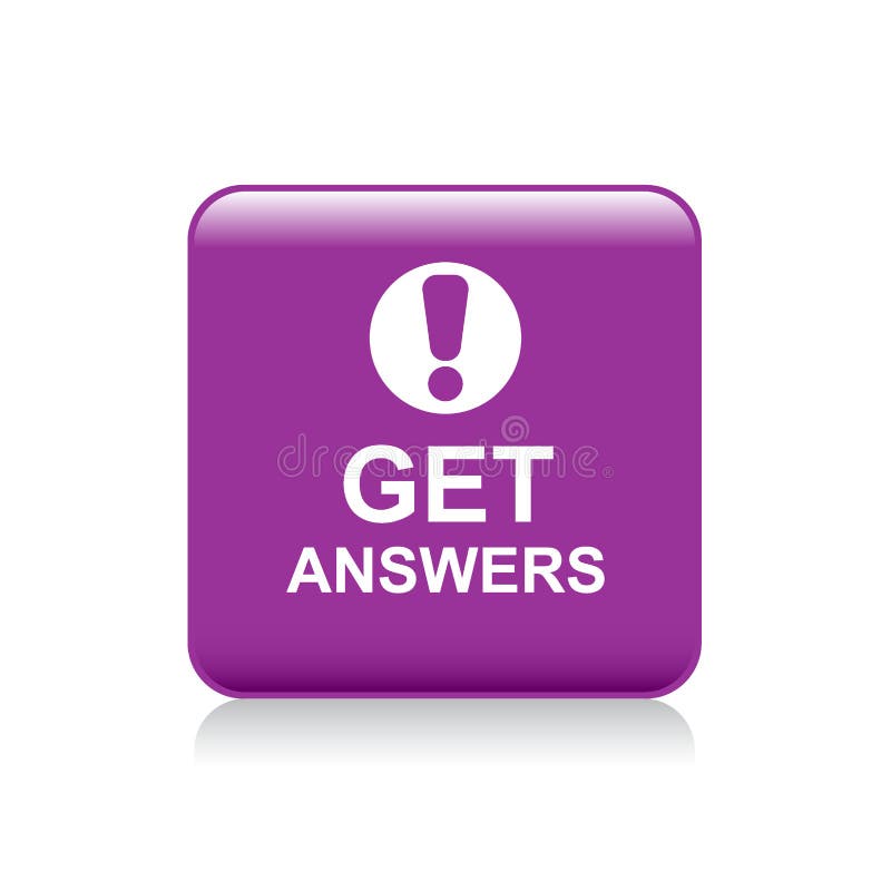 Get answers stock illustration. Illustration of buttons - 122436658
