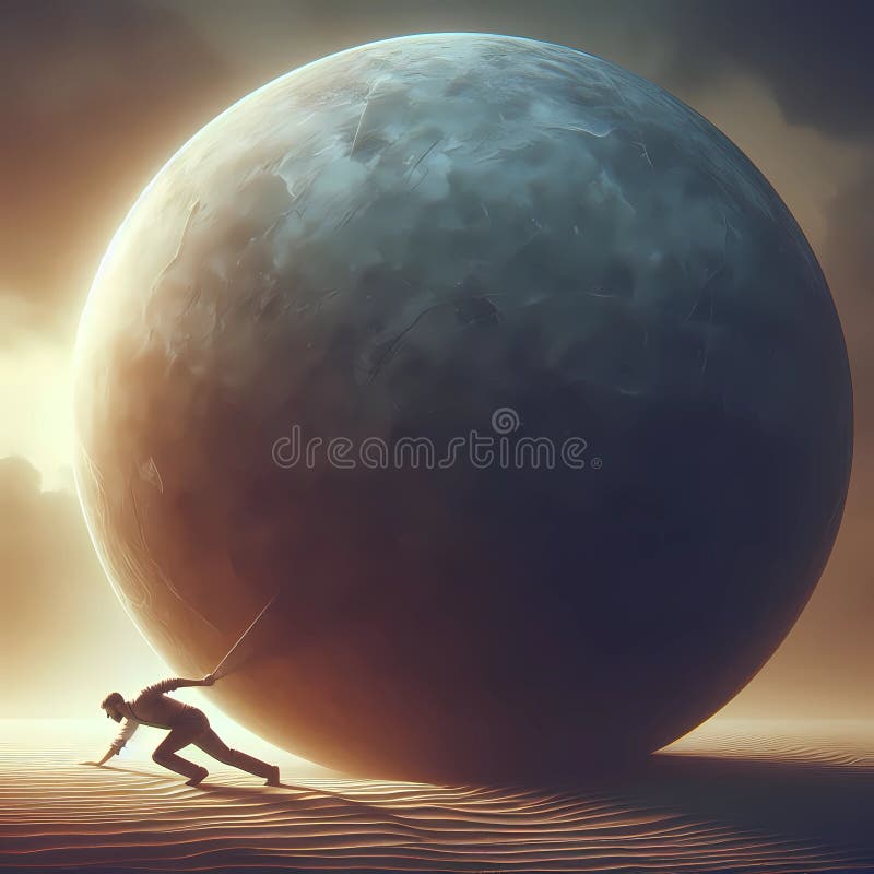 Get ball rolling metaphor stock illustration. Illustration of proverb ...