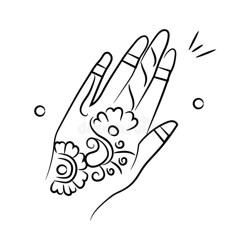 Get this Carefully Designed Icon of Mehndi Design Stock Vector ...