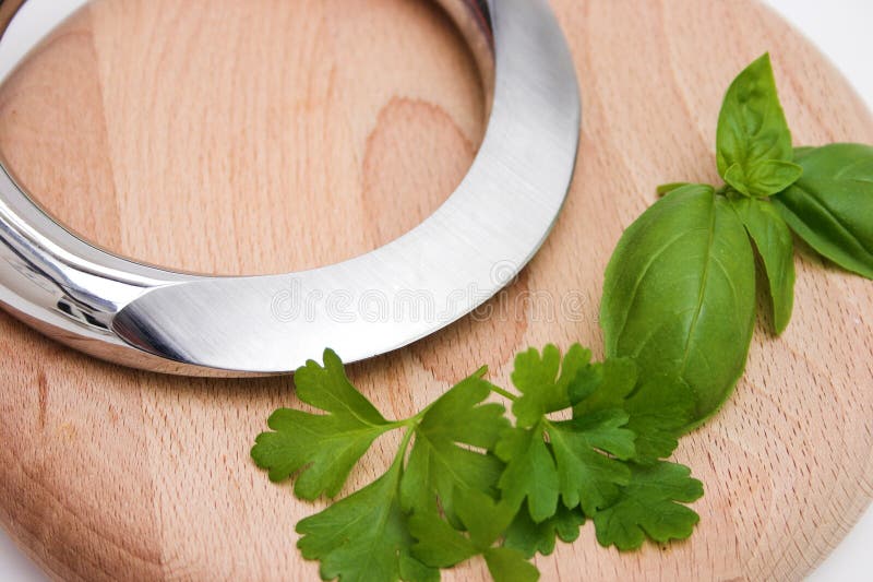 Get the chop! stock image. Image of chopping, basil, produce - 449321