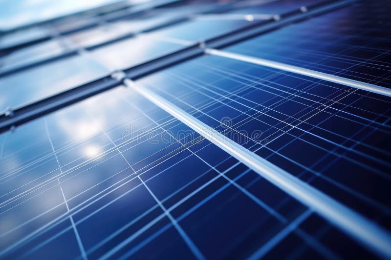 Get a Closer Look at a Solar Panel, Capturing the Intricate Details of ...