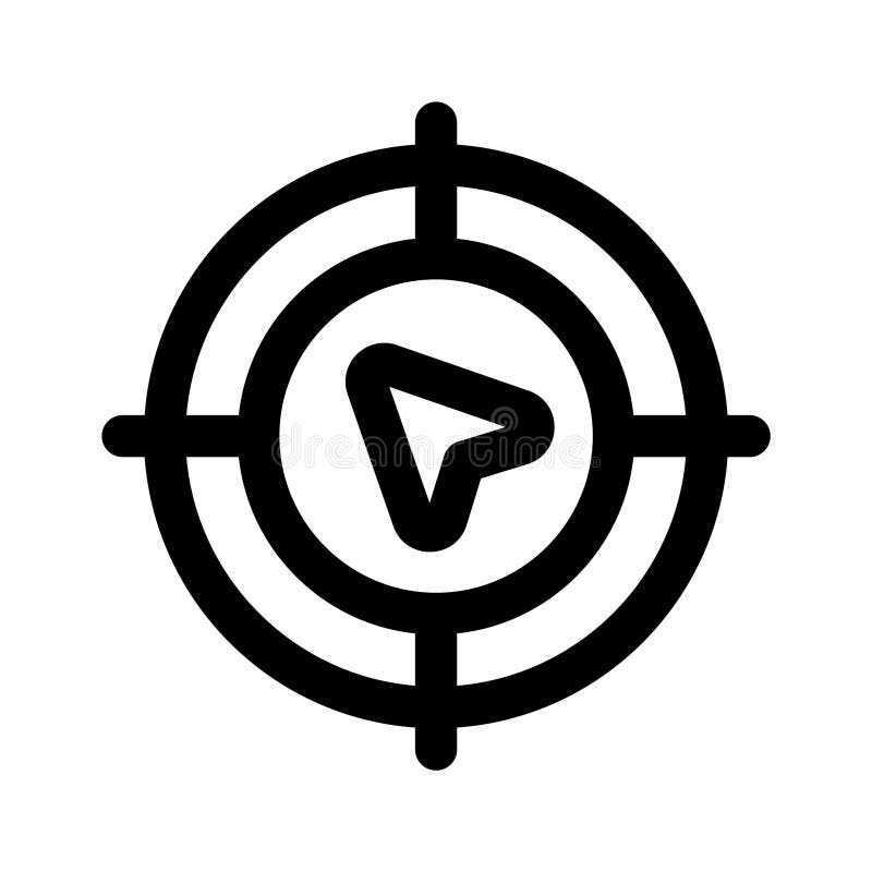 Get this Creative Icon of Location Target in Editable Style Stock ...