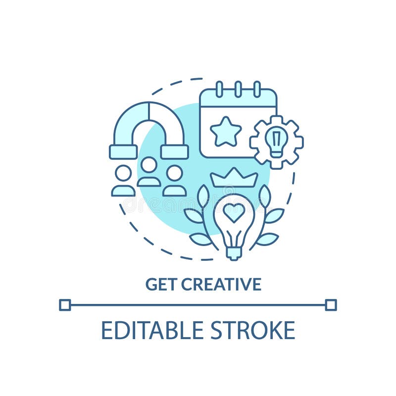 Get Creative Turquoise Concept Icon Stock Vector - Illustration of ... Get Creative Turquoise Concept Icon Stock Vector - Illustration of ...