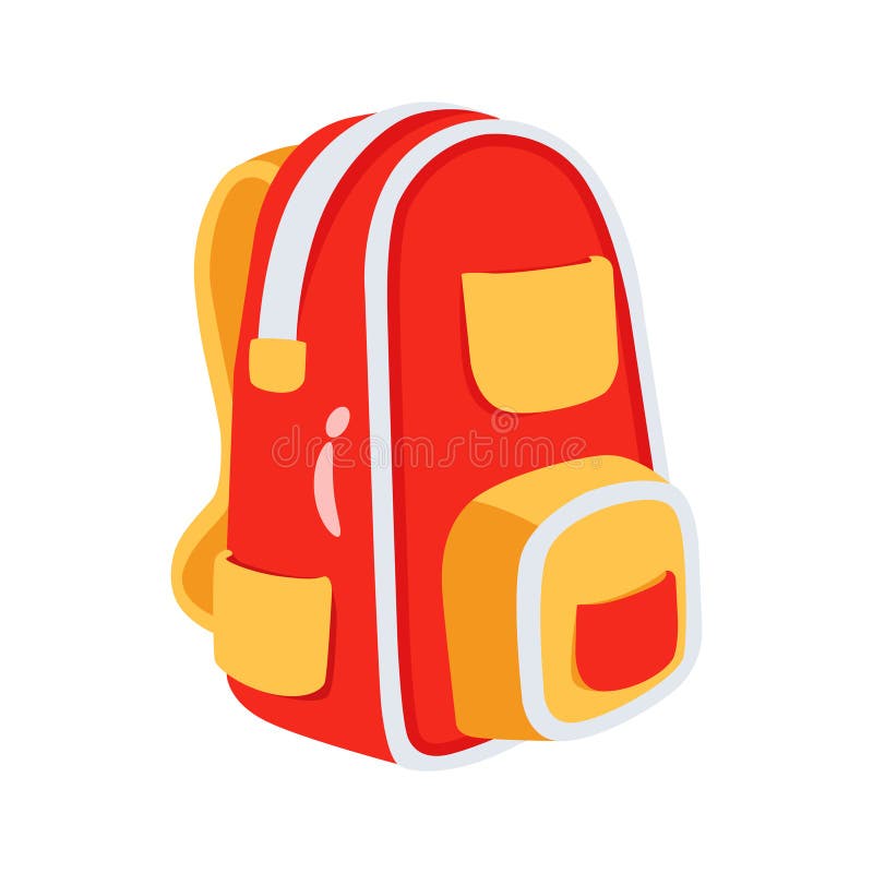 Get this 2d Style Icon Showing a Student Backpack Stock Illustration ...