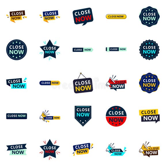 Get the Deal Done Text Banners Pack of 25 Stock Vector - Illustration ...