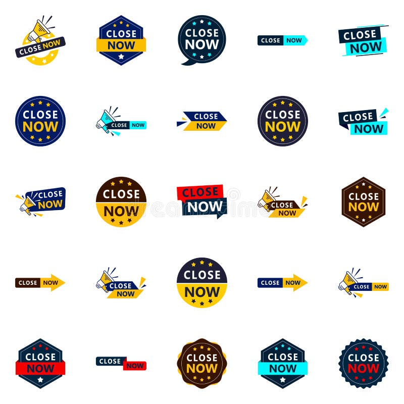 Get the Deal Done Text Banners Pack of 25 Stock Vector - Illustration ...