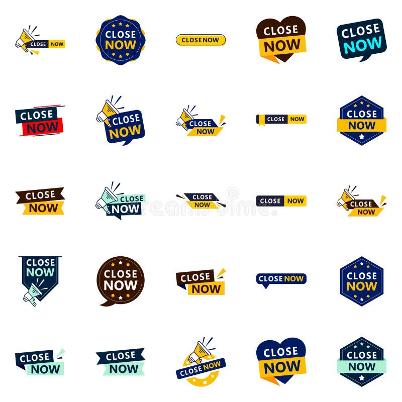 Get the Deal Done Text Banners Pack of 25 Stock Vector - Illustration ...