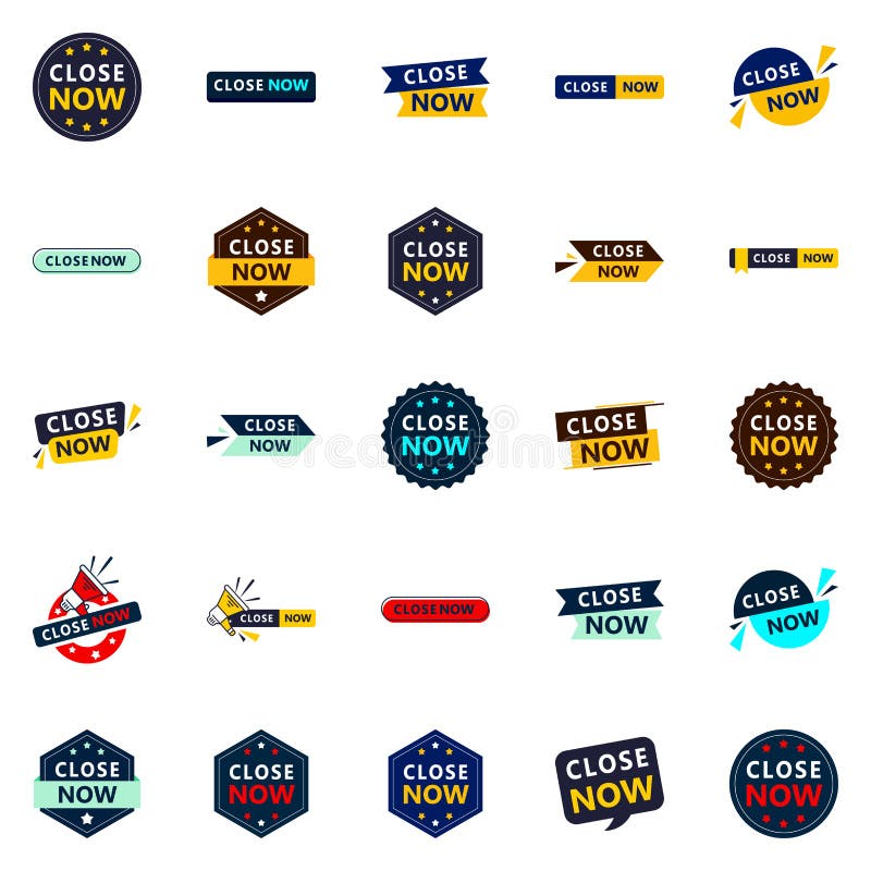 Get the Deal Done Text Banners Pack of 25 Stock Vector - Illustration ...