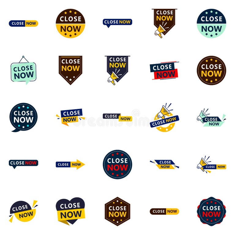 Get the Deal Done Text Banners Pack of 25 Stock Vector - Illustration ...