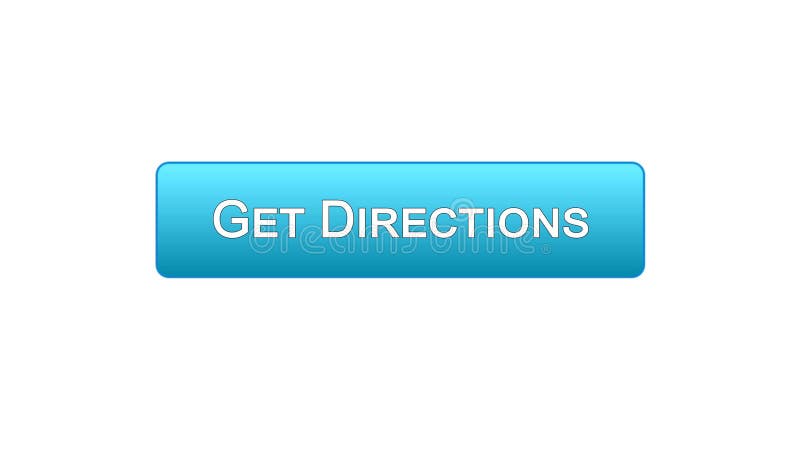 Get Directions Web Interface Button Blue Color, Travel Application ...