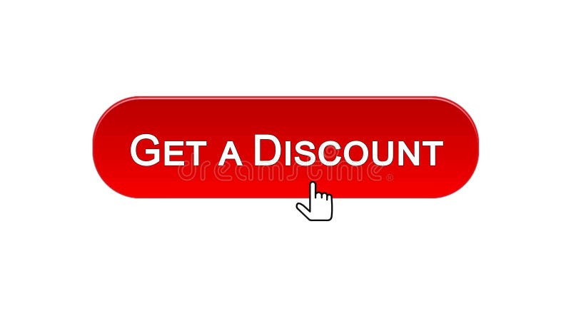 Get a Discount Web Interface Button Clicked with Mouse Cursor, Red ...