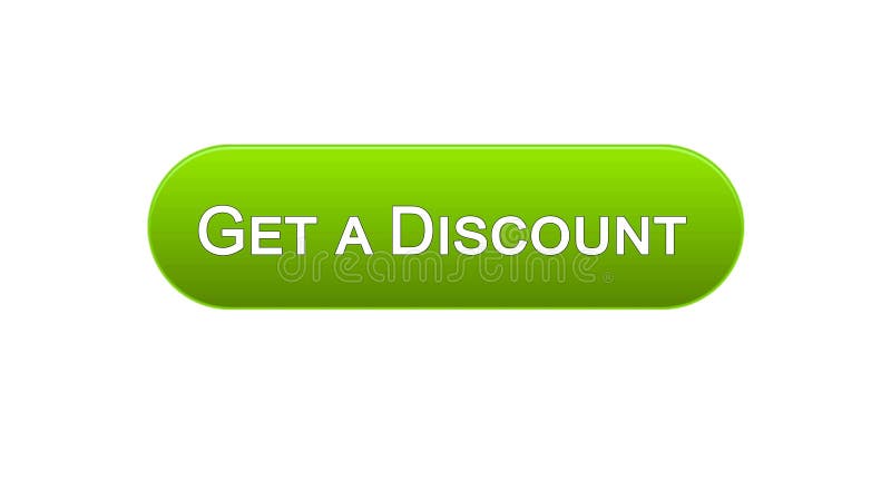 Get A Discount Web Interface Button Green Color, Online Shopping ...