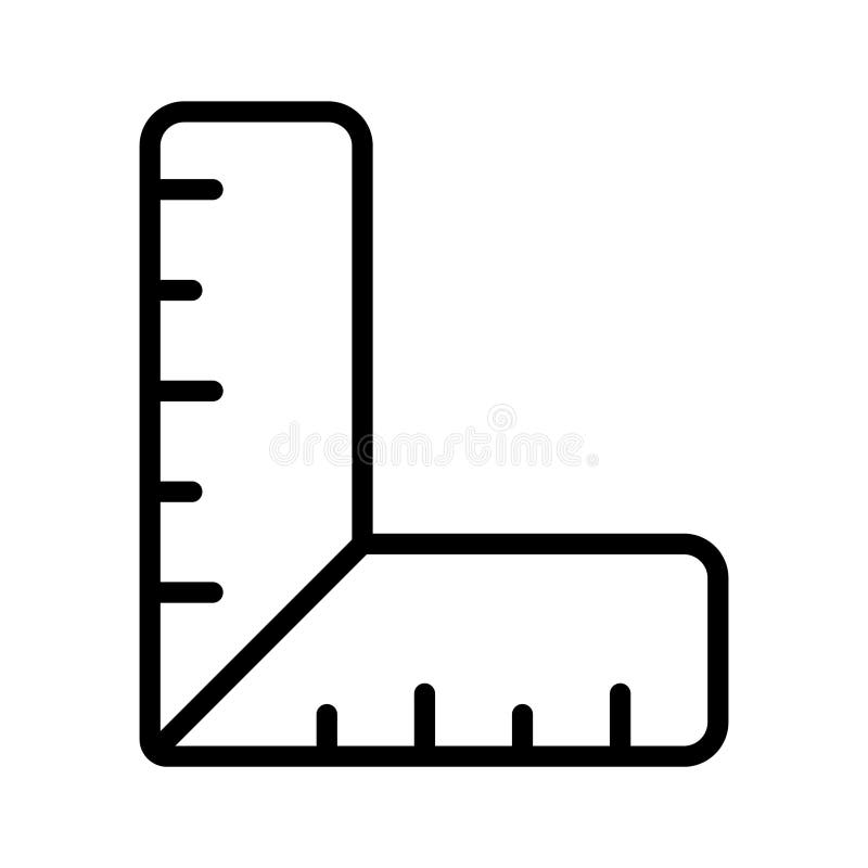 Get this Editable Outline Style Icon of L Scale Stock Vector ...