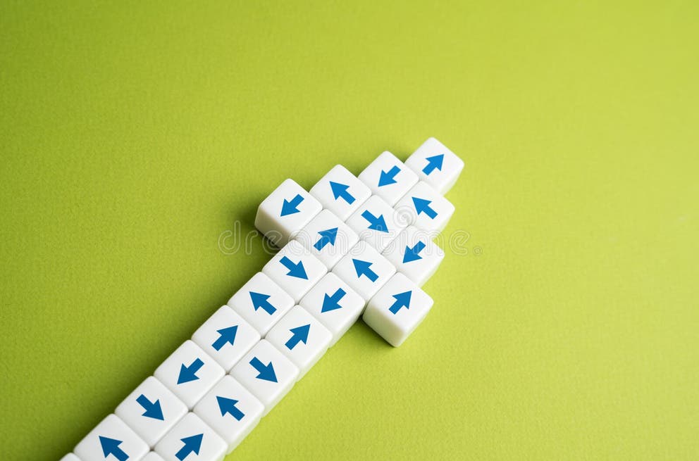 Get Everyone Moving in the Same Direction. Stock Illustration ...