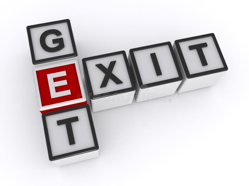 Exit Word Signage Poster Retro Rustic Classic Stock Vector ...