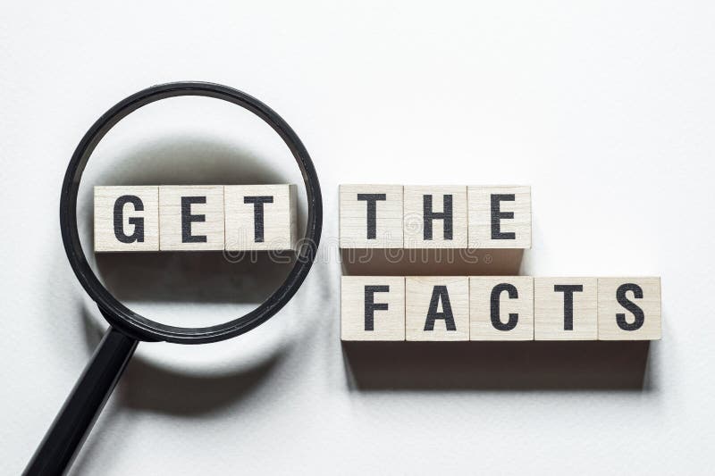 Get the Facts Word Concept on Cubes Stock Image - Image of stats, media ...