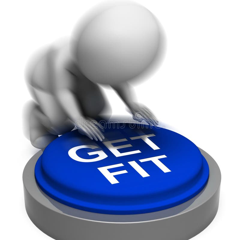Get Fit Pressed Means Training and Workout Stock Illustration ...