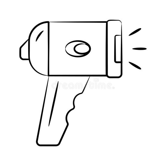 Get this Handy Drawing Style Icon of Barcode Scanner Stock Illustration ...