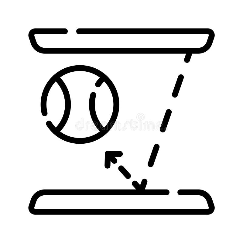 Get this Handy Outline Icon of Ball Bounce Stock Illustration ...