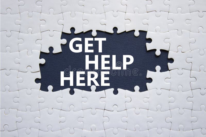 Get help here stock image. Image of internet, answer - 54666999