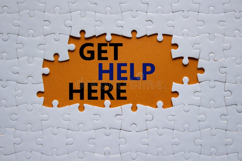 Get help here stock image. Image of internet, answer - 54666999