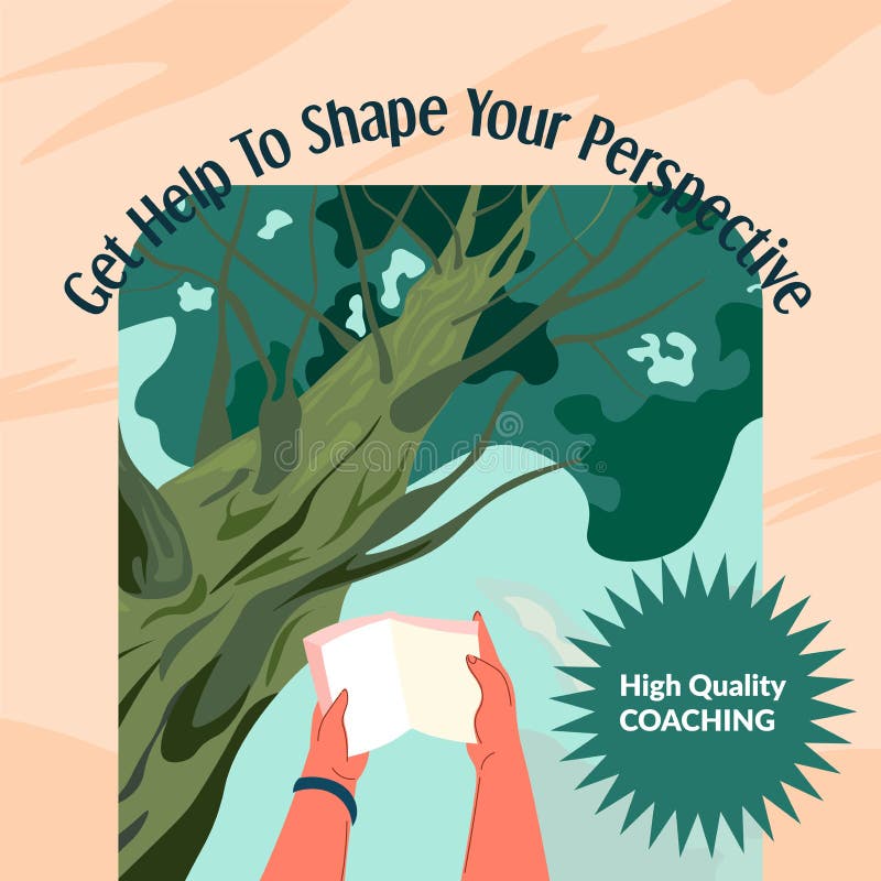 Get Help To Shape Perspective, Coaching Lesson Stock Vector ...