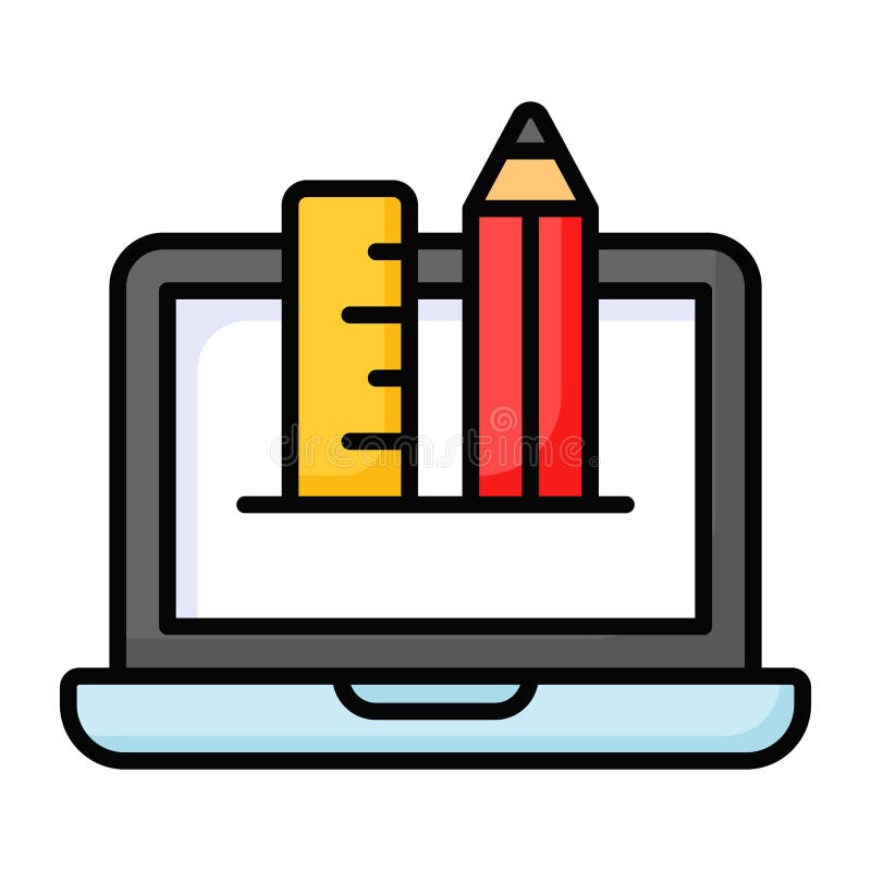 Get Hold on this Amazing Icon of Drawing Tools in Trendy Flat Style ...