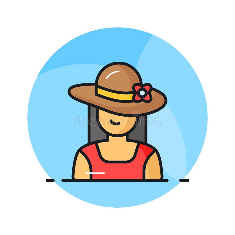 Get Hold on this Carefully Crafted Vector of Woman Avatar in Modern ...