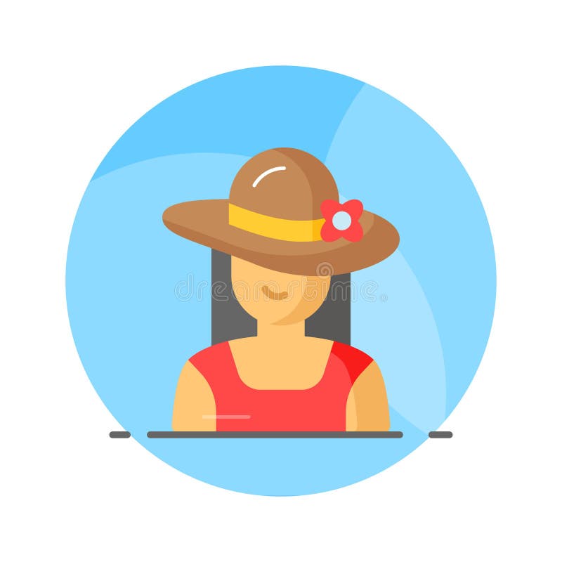 Get Hold on this Carefully Crafted Vector of Woman Avatar in Modern ...