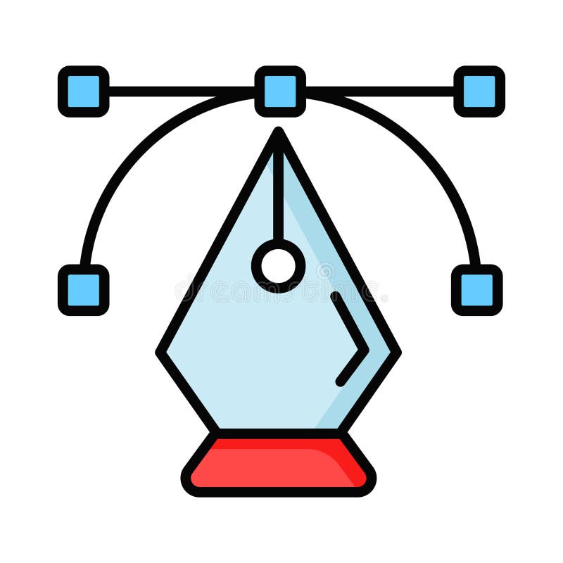 Get Hold on this Creative Icon of Pen Tool, Modern Flat Style Stock Vector - Illustration of ...