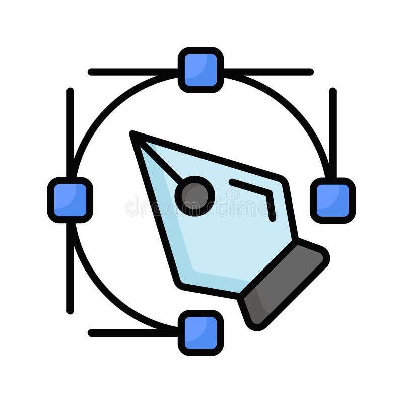 Get Hold on this Creative Icon of Pen Tool, Modern Flat Style Stock ...