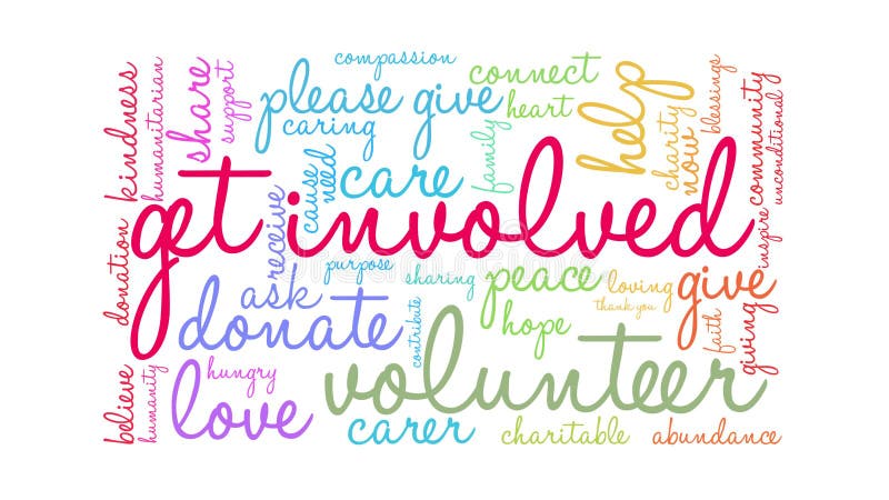 Get Involved Animated Word Cloud. Stock Footage - Video of caring ...