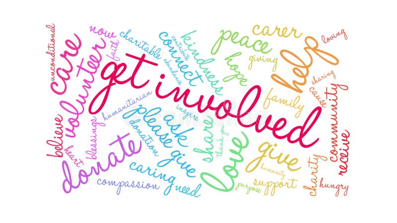 Get Involved Animated Word Cloud Stock Video - Video of humanity ...