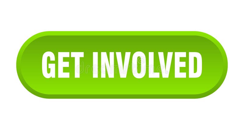 Get Involved Button. Sticker. Banner. Rounded Glass Sign Stock Vector ...
