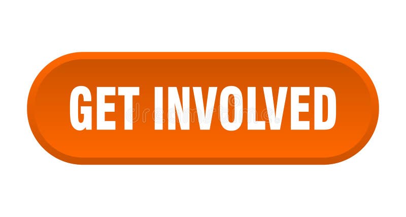 Get Involved Button. Sticker. Banner. Rounded Glass Sign Stock Vector ...