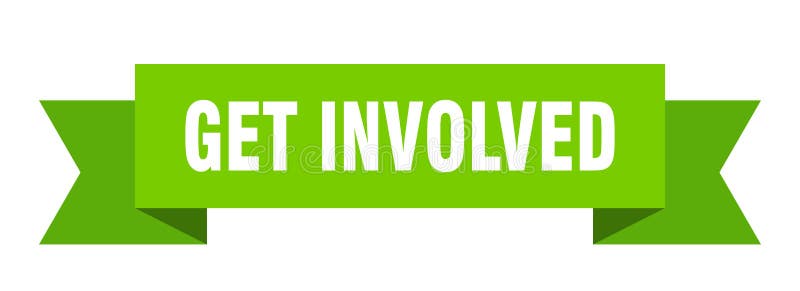 Get Involved Ribbon. Get Involved Isolated Band Sign Stock Vector ...