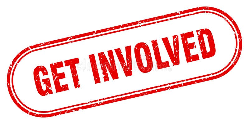 Get Involved Stamp Set. Get Involved Square Grunge Sign Stock Vector ...