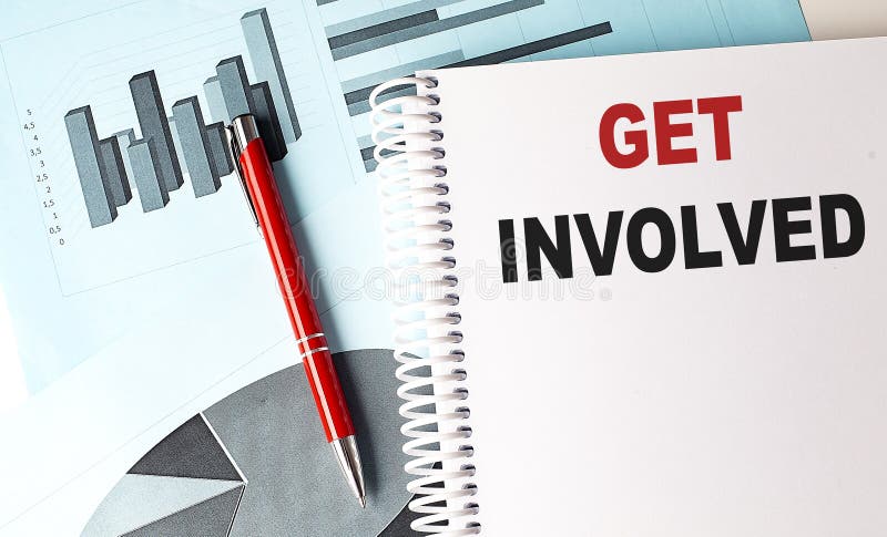 Text GET INVOLVED on the Envelope on the Keyboard Stock Photo - Image ...