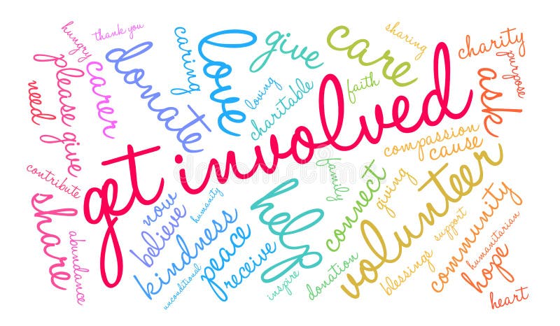 Get Involved Word CloudGet Involved Word Cloud Stock Illustration ...