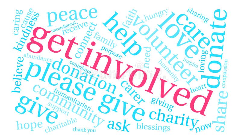 Get Involved Word CloudGet Involved Word Cloud Stock Illustration ...
