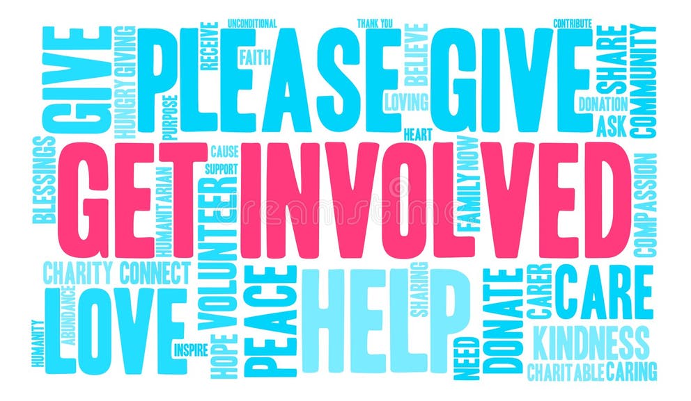 Get Involved Word CloudGet Involved Word Cloud Stock Illustration ...